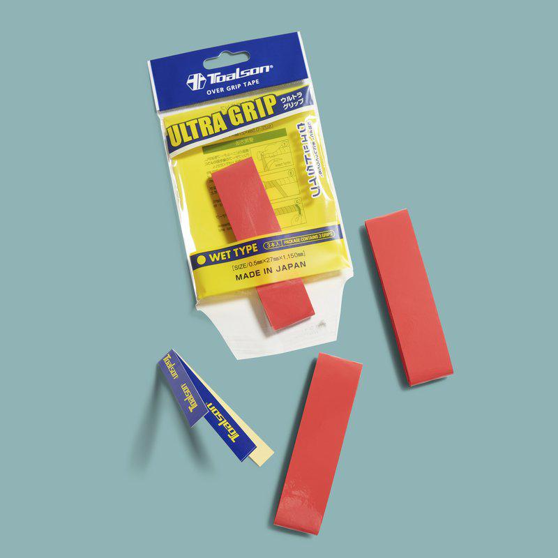 Køb Toalson Ultra Grip 3-pack i Neon Rød - Tyndt og Klæbrigt Overgrip ...